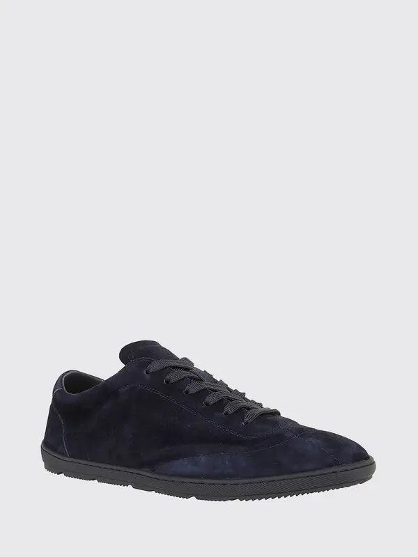 Brunello Cucinelli Lace-up Suede Sneakers - Blue