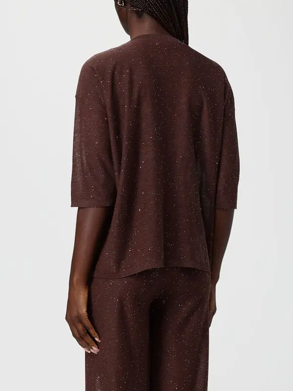 KANGRA Sequin Embellished Wide-leg Trousers - Cocoa