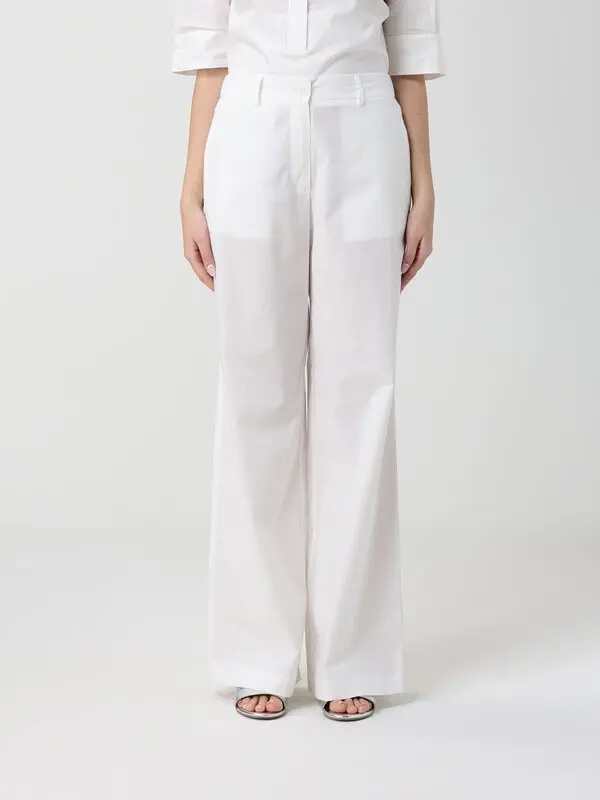 KANGRA Wide Leg Trousers - White