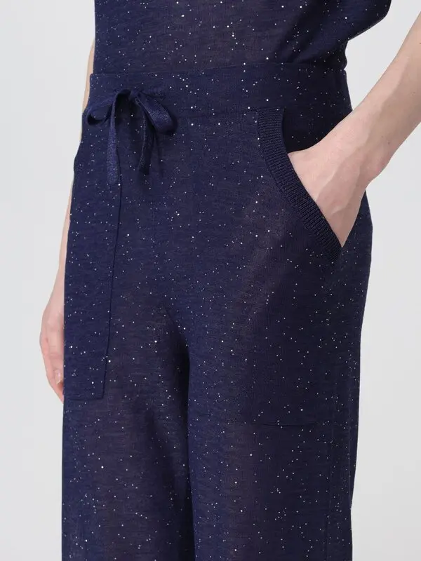 KANGRA Knit Trousers - Blue