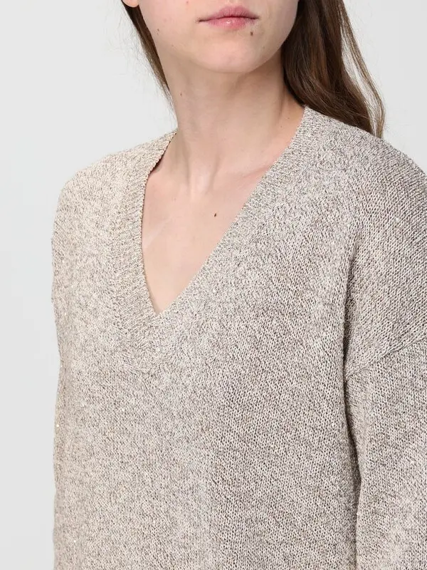 KANGRA V-neck Knit Sweater - Camel
