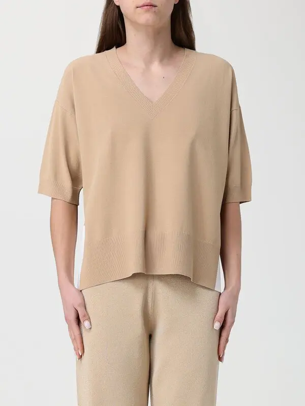 KANGRA V-neck Sweater - Beige