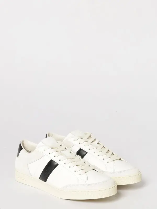 TOM FORD Leather And Suede Sneakers - White