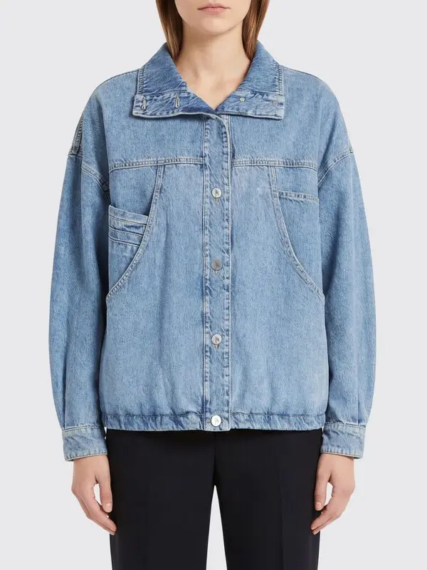 Attico Denim Jacket - Gnawed Blue