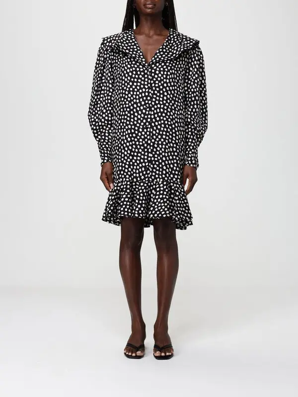 Chloé Polka Dot Shirt Dress - Black
