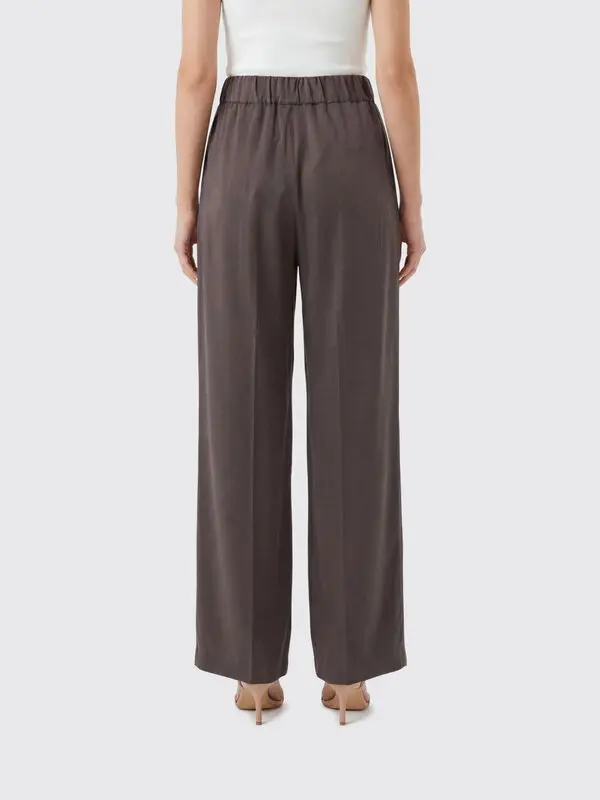 SEMICOUTURE Wide-leg Trousers - Cocoa