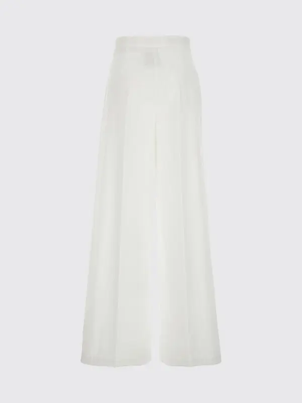 SEMICOUTURE Tailored Wide Leg Pants - White