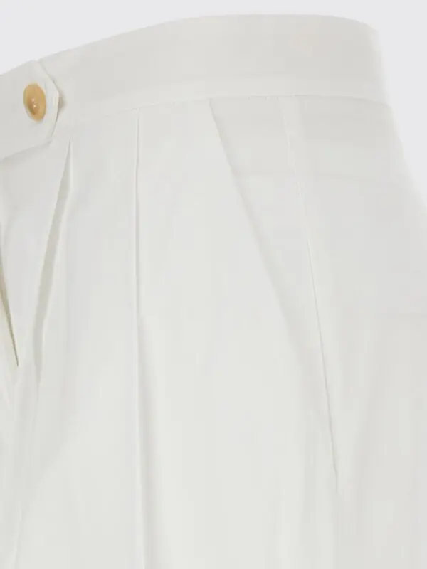 SEMICOUTURE Tailored Wide Leg Pants - White