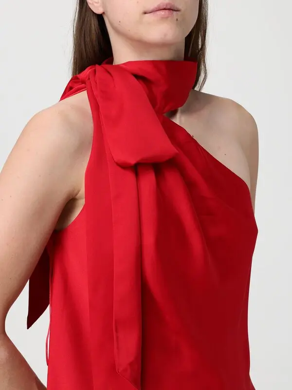 Ralph Lauren Asymmetrical Top With Bow Detail