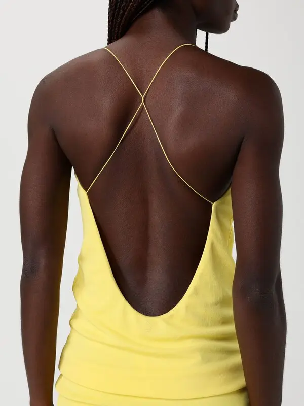 Jacquemus Long Draped Maxi Dress - Yellow
