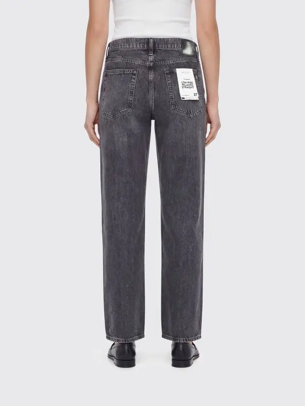 Rag & Bone Wash Straight Leg Jeans - Charcoal