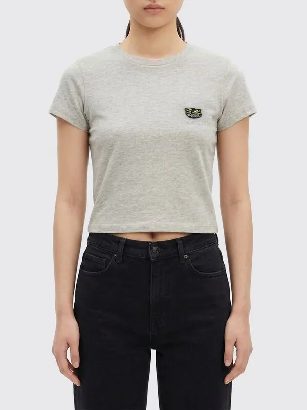 Kenzo Embroidered Tiger Head T-shirt - Grey