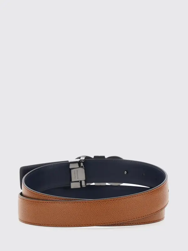 FERRAGAMO Gancini Belt - Brown