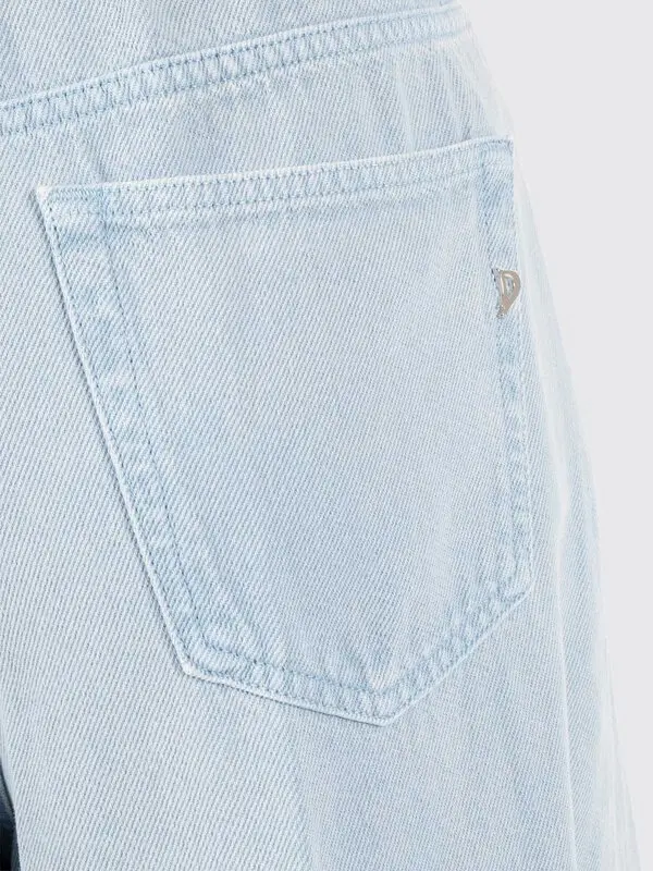 DONDUP Straight Leg Jeans - Gnawed Blue