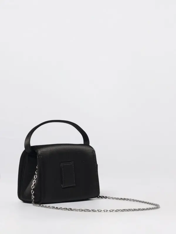 ROGER VIVIER Pilgrim Satin Bag With Jewel Buckle - Black