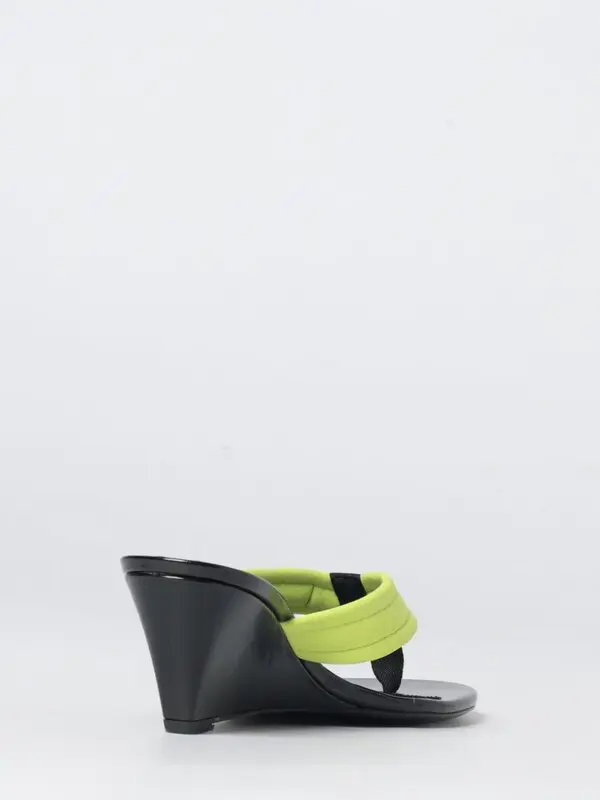 Coperni Neoprene Wedge Thong Sandals - Green