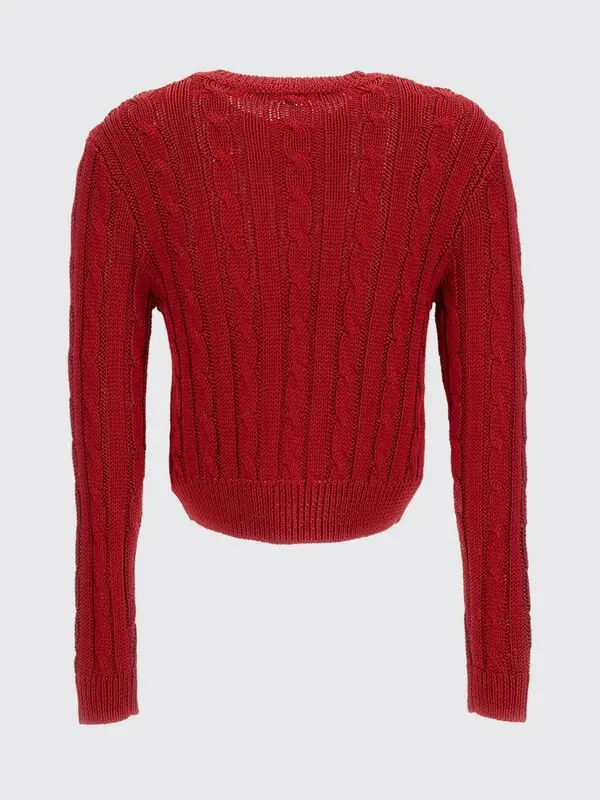 Ralph Lauren Cable Knit Cardigan - Red
