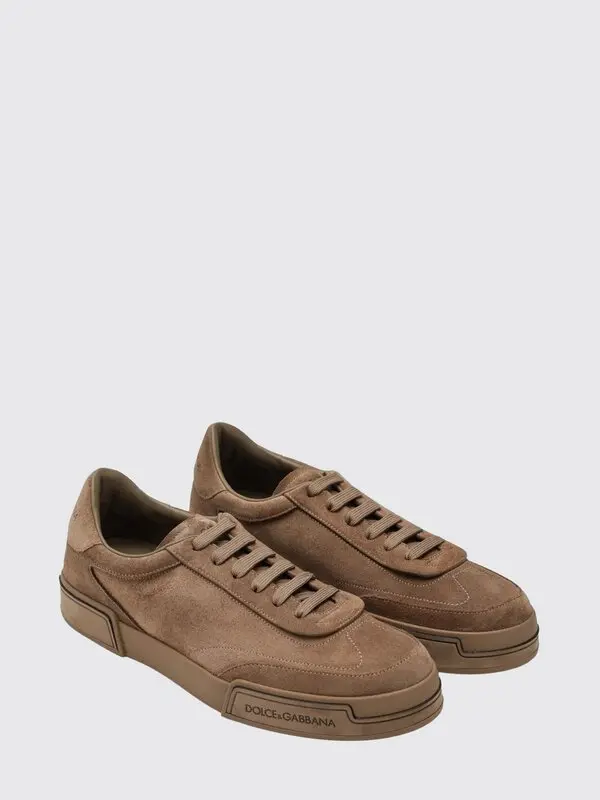 Dolce & Gabbana Portofino Light Suede Sneakers - Brown