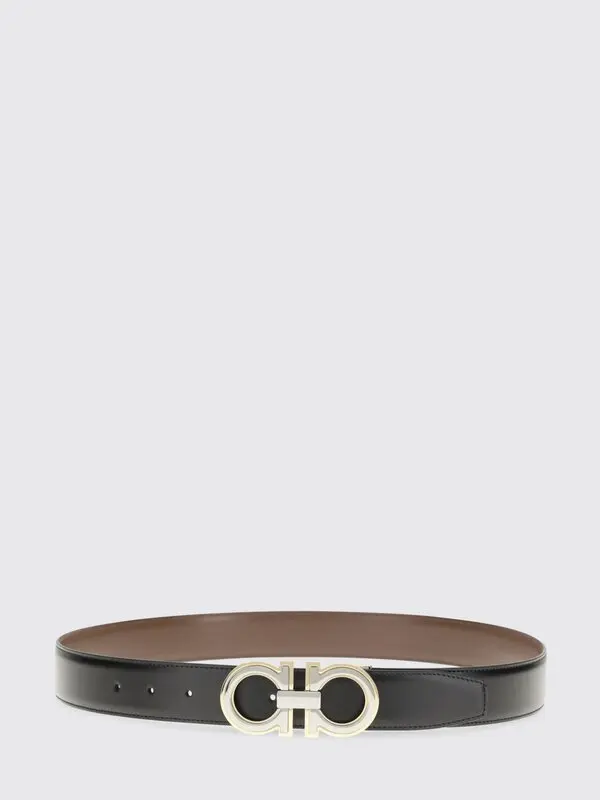 FERRAGAMO Gancini Buckle Belt - Black