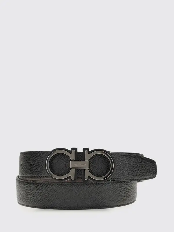 FERRAGAMO Gancini Buckle Belt - Black