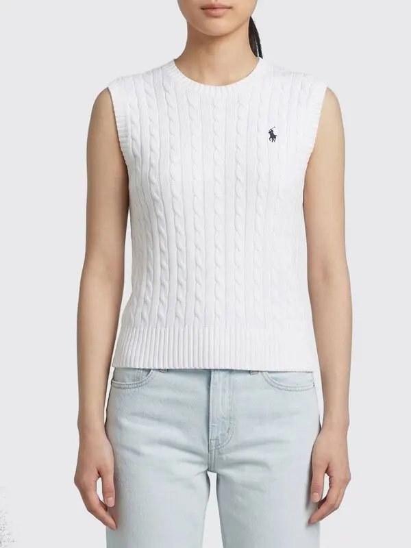 Polo Ralph Lauren Cotton Knit Vest - White
