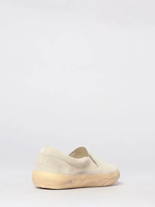 GOLDEN GOOSE Vce Penstar Suede Slip-on Sneakers - White