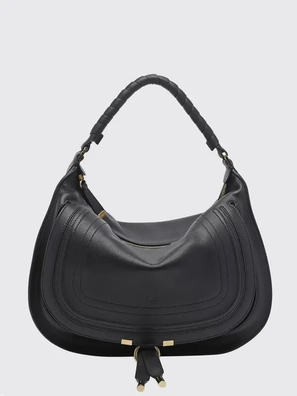 Chloé Marcie Shoulder Bag - Black