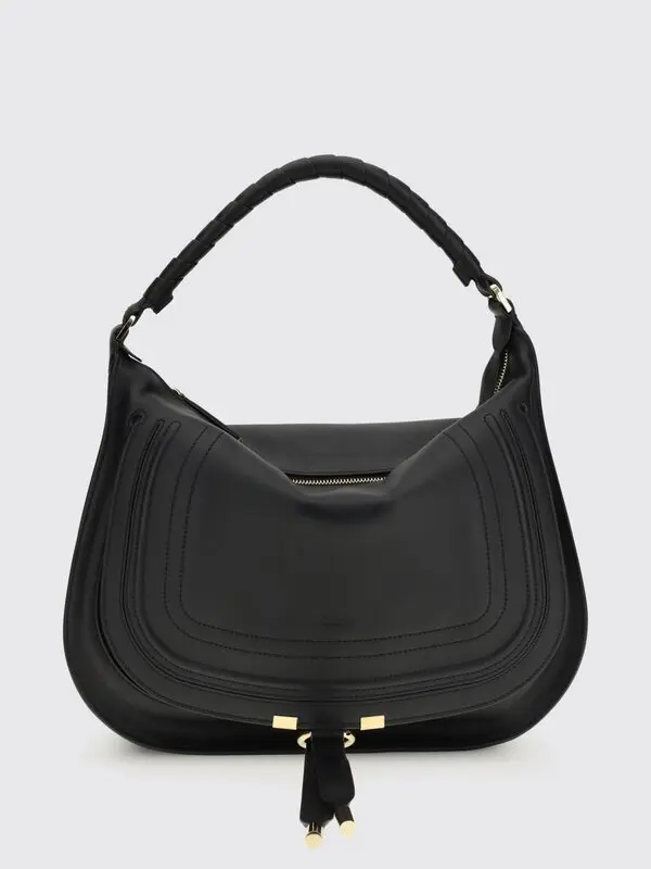 Chloé Marcie Shoulder Bag - Black