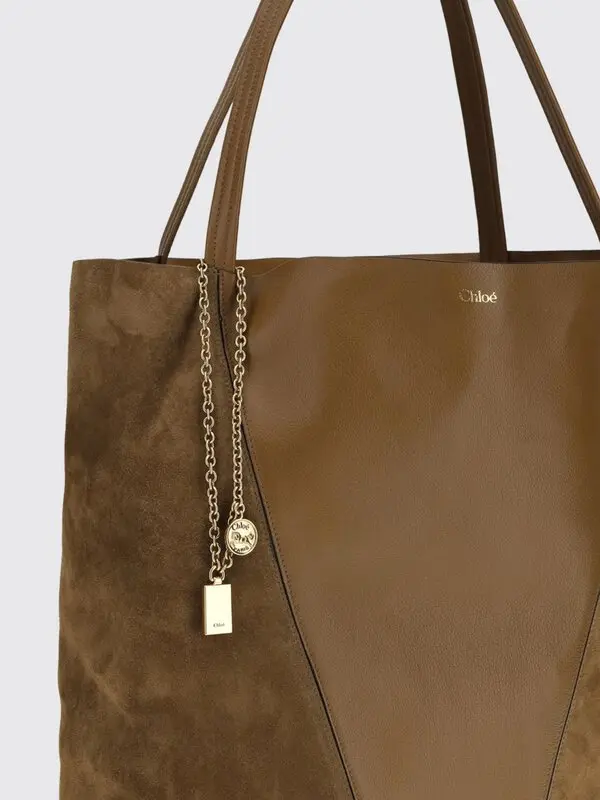 Chloé Leather And Suede Shoulder Bag