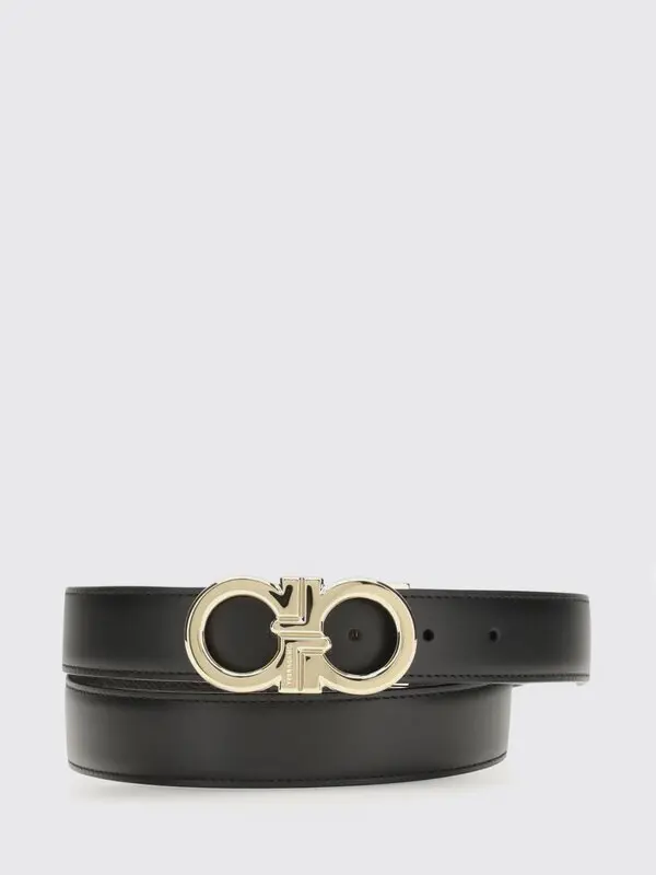 FERRAGAMO Leather Belt - Black