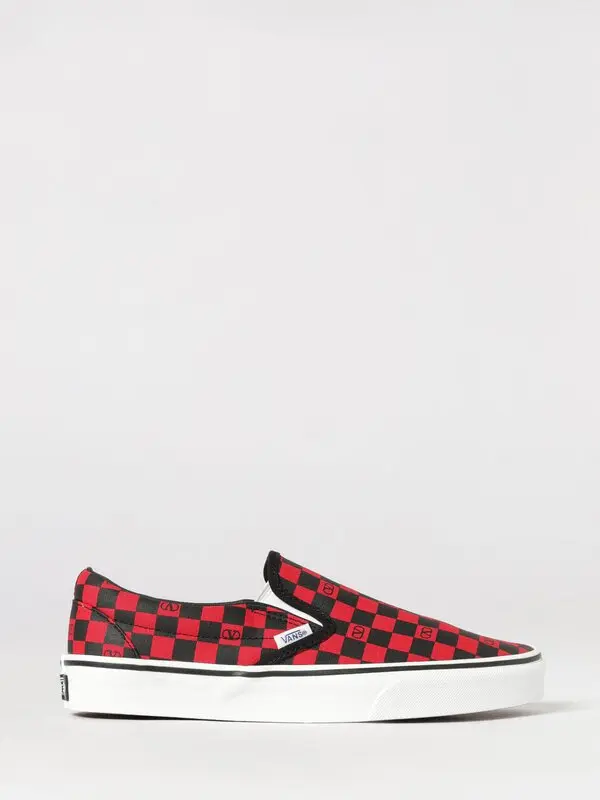 VANS Checkerboard Slip-on Sneakers - Red