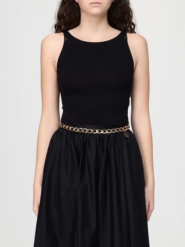 Elisabetta Franchi Sleeveless Top - Black