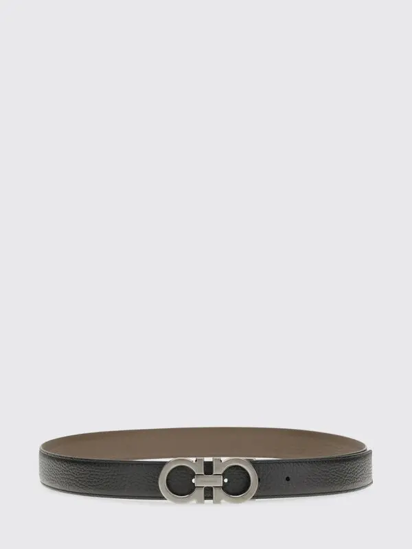 FERRAGAMO Gancini Buckle Belt - Black