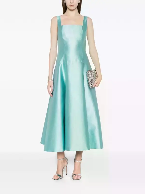 FELY CAMPO Square-neck Midi Dress