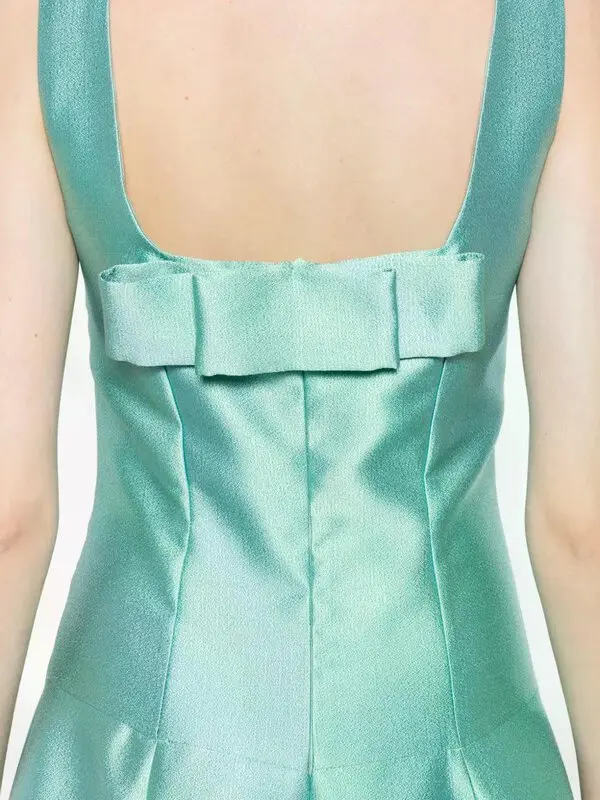 FELY CAMPO Square-neck Midi Dress