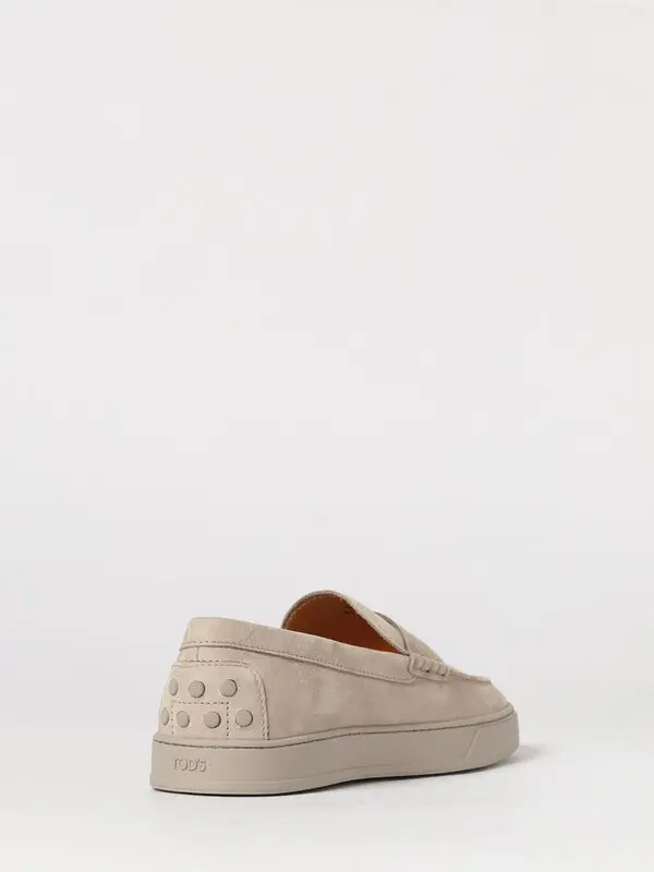 TOD'S Suede Calfskin Loafers With Gommini Pebbles