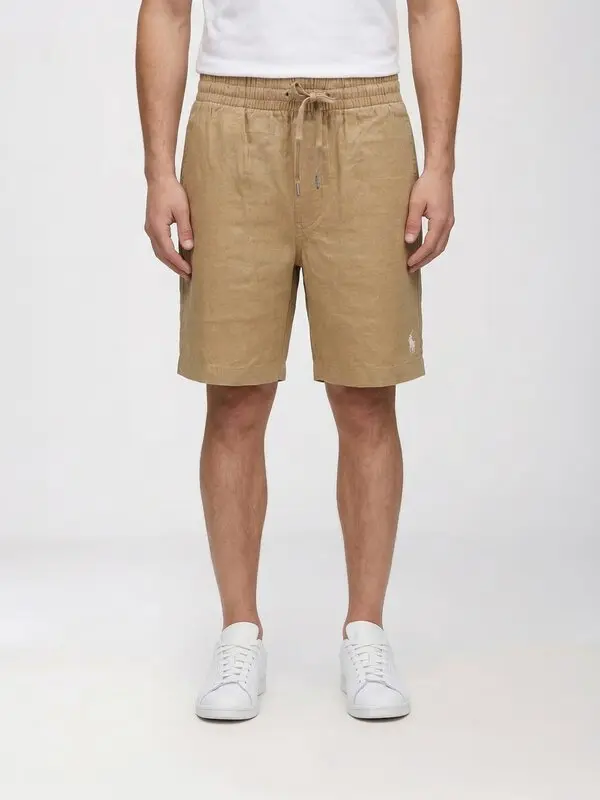 Polo Ralph Lauren Linen Jogging Shorts - Brown