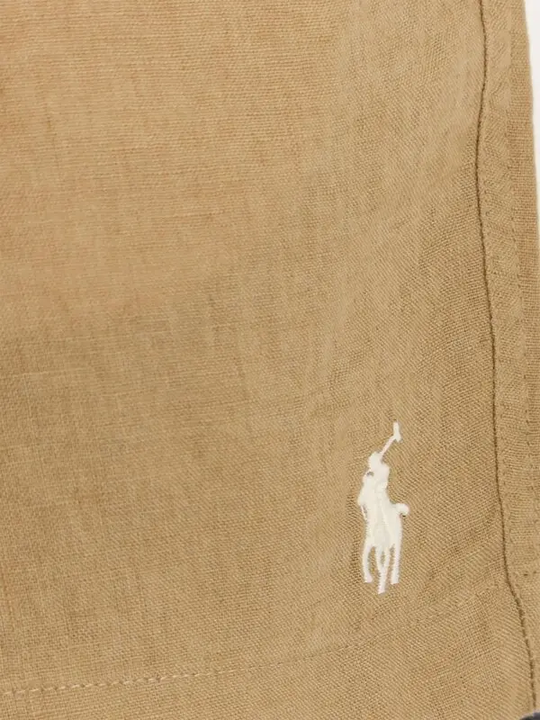 Polo Ralph Lauren Linen Jogging Shorts - Brown