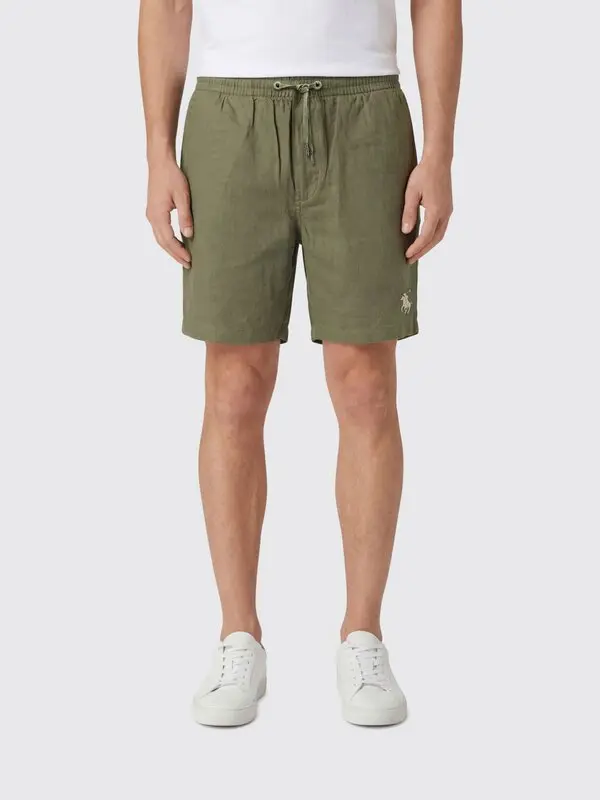 Polo Ralph Lauren Linen Jogging Shorts - Green