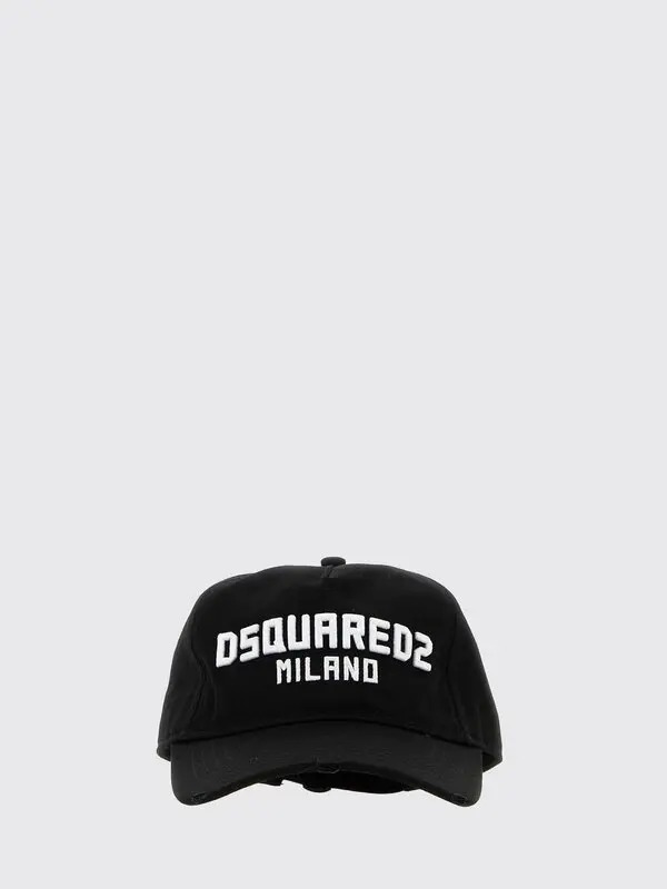 Dsquared2 Cotton Baseball Cap - Black
