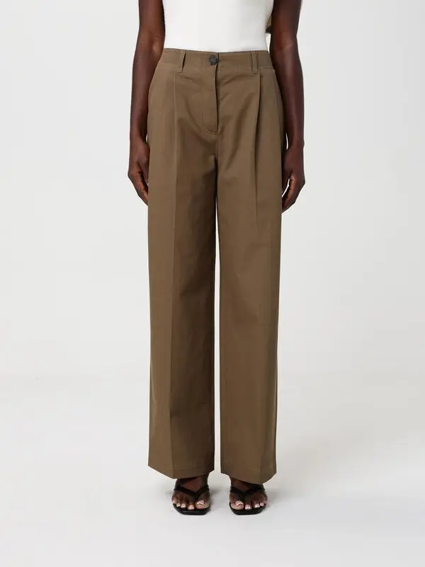 TOTEME Cotton Wide-leg Trousers - Brown