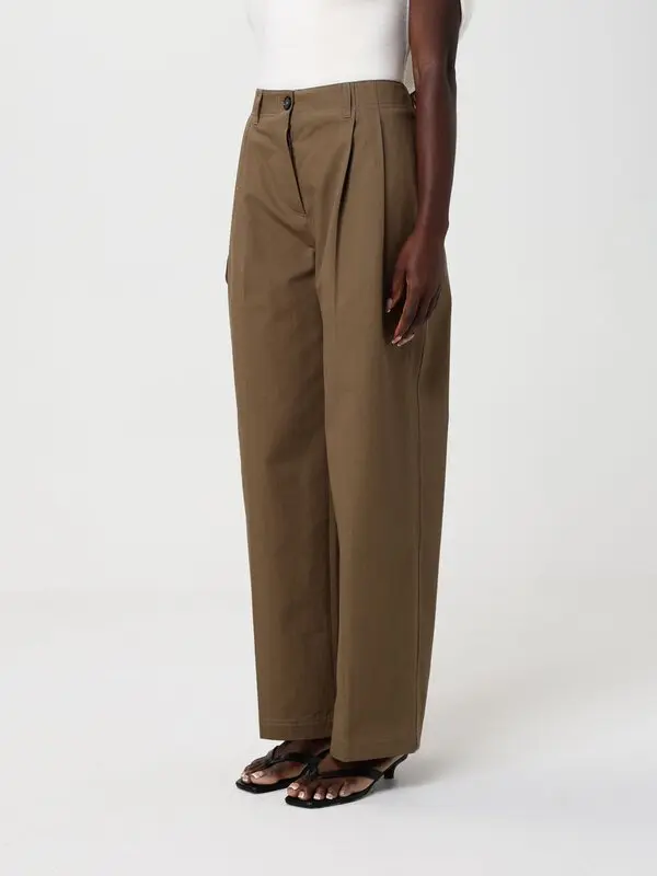 TOTEME Cotton Wide-leg Trousers - Brown