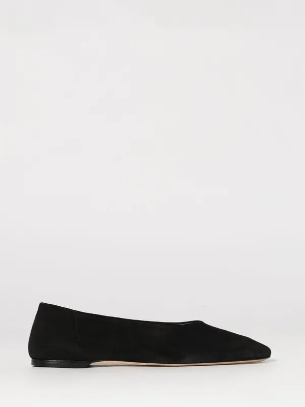 TOTEME Suede Ballerina Flats - Black