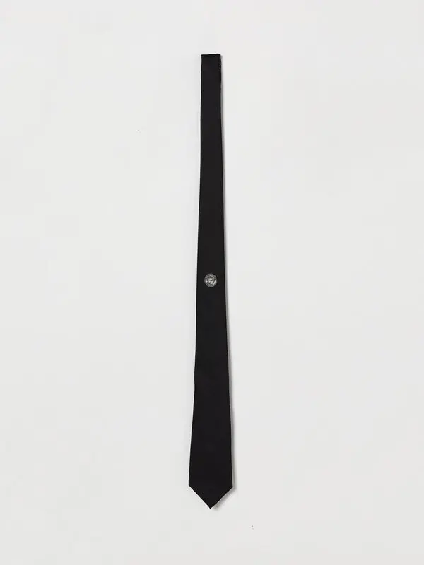 Versace Medusa Silk Neck Tie - Black
