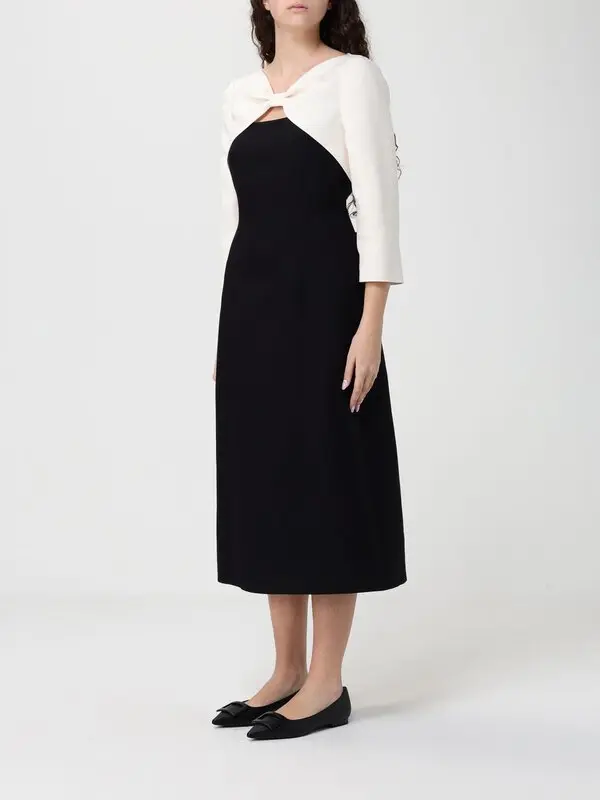 Valentino Garavani Bi Virgin Wool And Silk Midi Dress