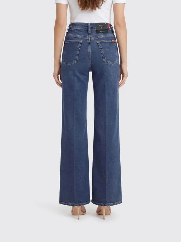 7 For All Mankind High Rise Wide Leg Jeans - Blue