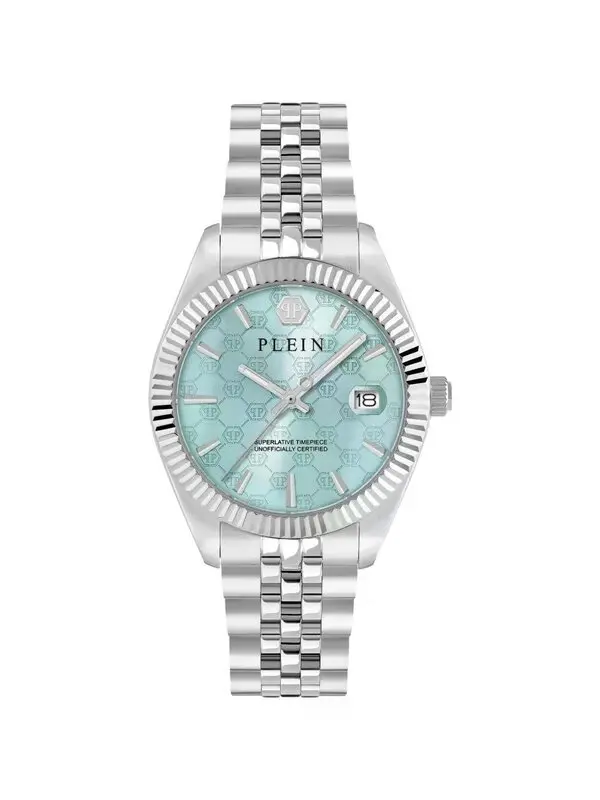 Philipp Plein Date Superlative 34mm Watch - Blue