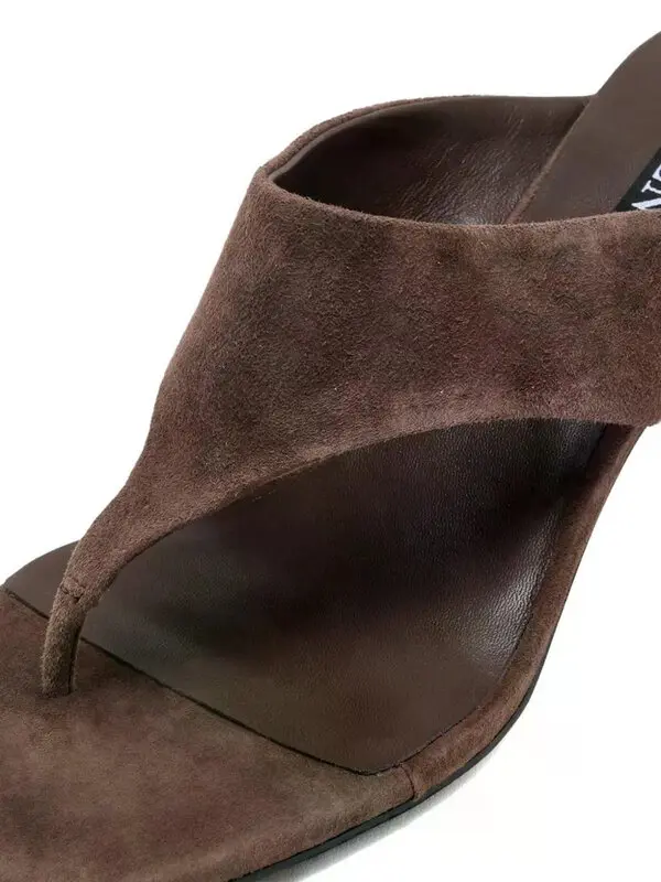 Senso Pearle I Square-toe Thong Sandals - Brown