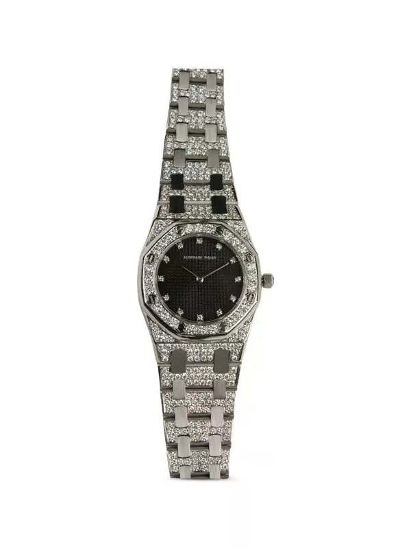 AUDEMARS PIGUET Royal Oak 26mm Diamond Bezel Watch - Silver