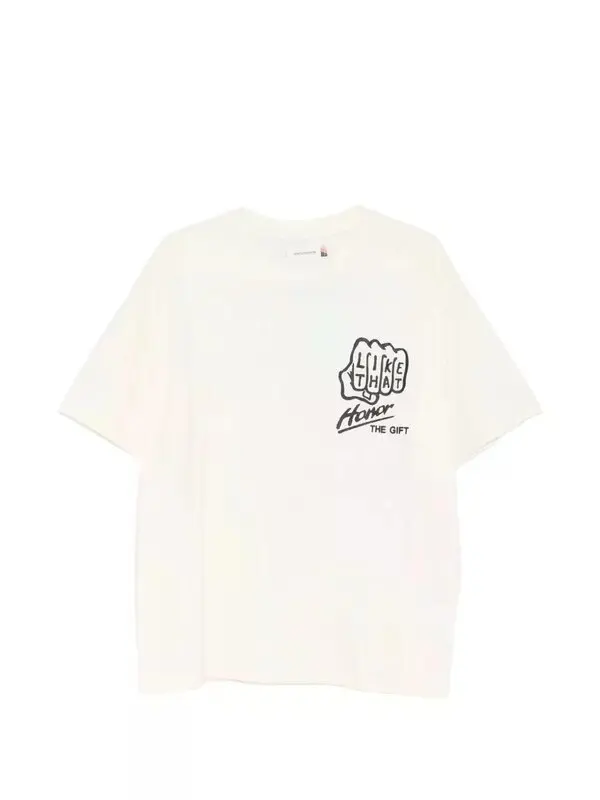 HONOR THE GIFT Logo-print T-shirt - Neutrals